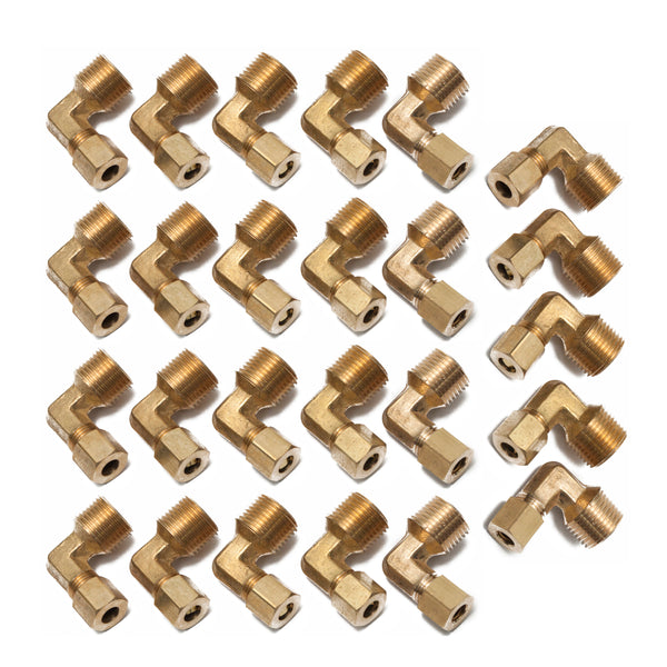 LTWFITTING 1/4-Inch OD x 3/8-Inch Male NPT 90 Degree Compression Elbow – honest-f