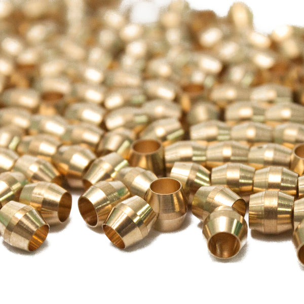 LTWFITTING 1/8-Inch Brass Compression Sleeves Ferrels,Brass Compressio ...